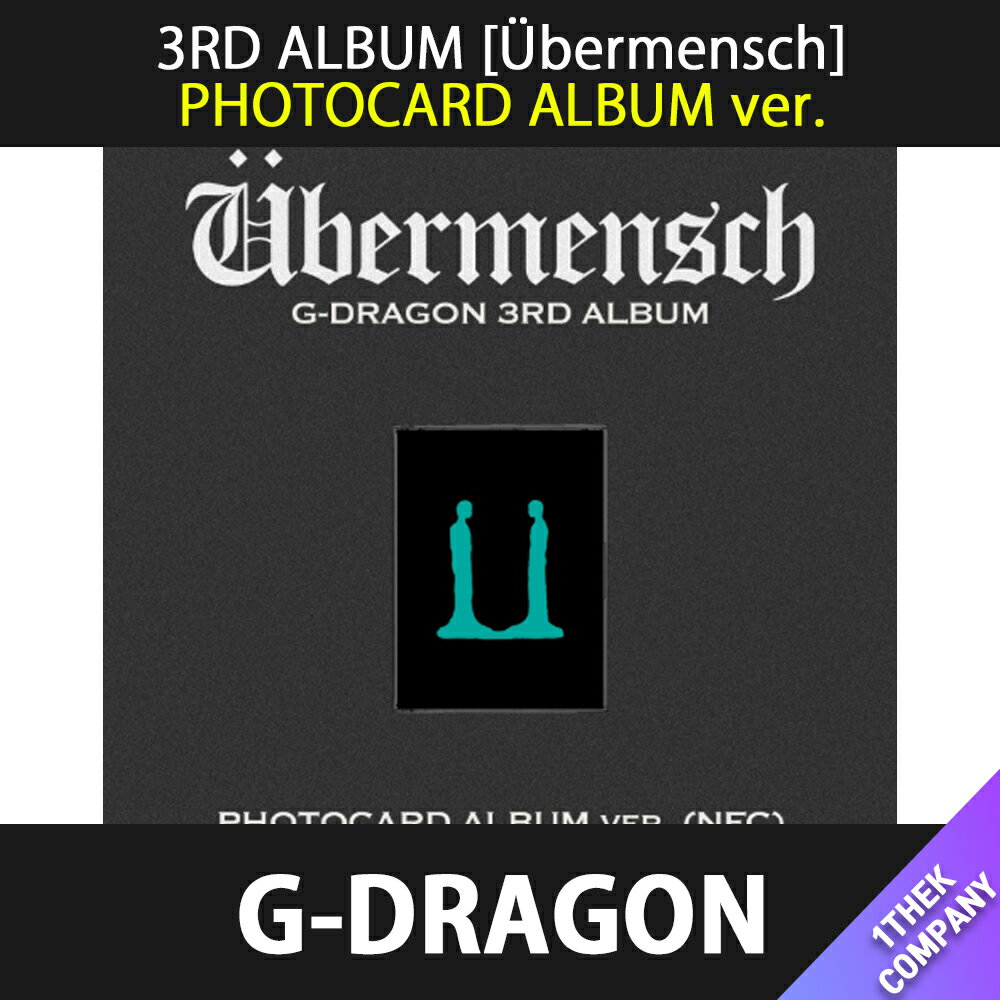 [K-POP] 送料無料 (PHOTOCARD ALBUM ver.) G-DRAGON 3RD ALBUM [Übermensch]GD ジードラゴン ビックバン ビッベン G-DRAGON3RD ALBUM [Übermensch]PH...