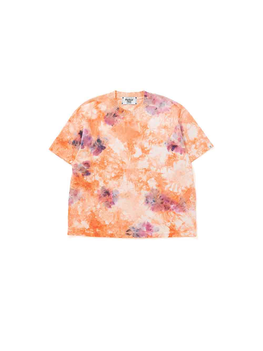 Perfect ribs(パーフェクトリブズ) Basic Short Sleeve T Shirts (Tie dye) / Orange(ベーシックショートスリーブティーシャツ/オレンジ) SIZE L : 着丈72cm 身幅64cm ...