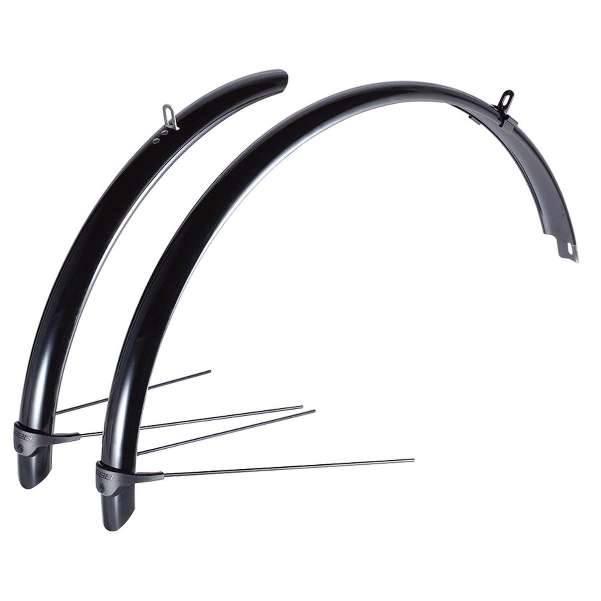 ●シティ向けの軽量フルフェンダーセット。 ●フレーム側のアイレットとブレーキボルトに固定。 ●ステンレス製のブレにくいステー。 ●頑丈なポリプロピレン製の本体。 ●取り付け金具付き。 ■幅：48mm（全サイズ同一）