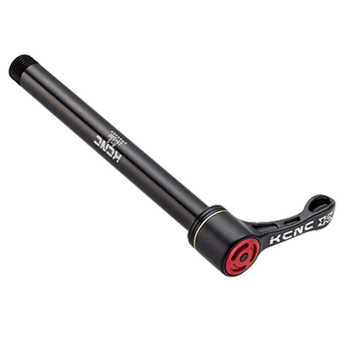 ●締め付けは手でレバーを回すだけで工具不要かつ強力な固定力。 ●赤いボタンを押すことで、フレームに合わせてレバー位置をセット。 材質：6061 アルミニウム合金 参考重量：57g（12x100mm）、84g（15x100mm）、64g（12...