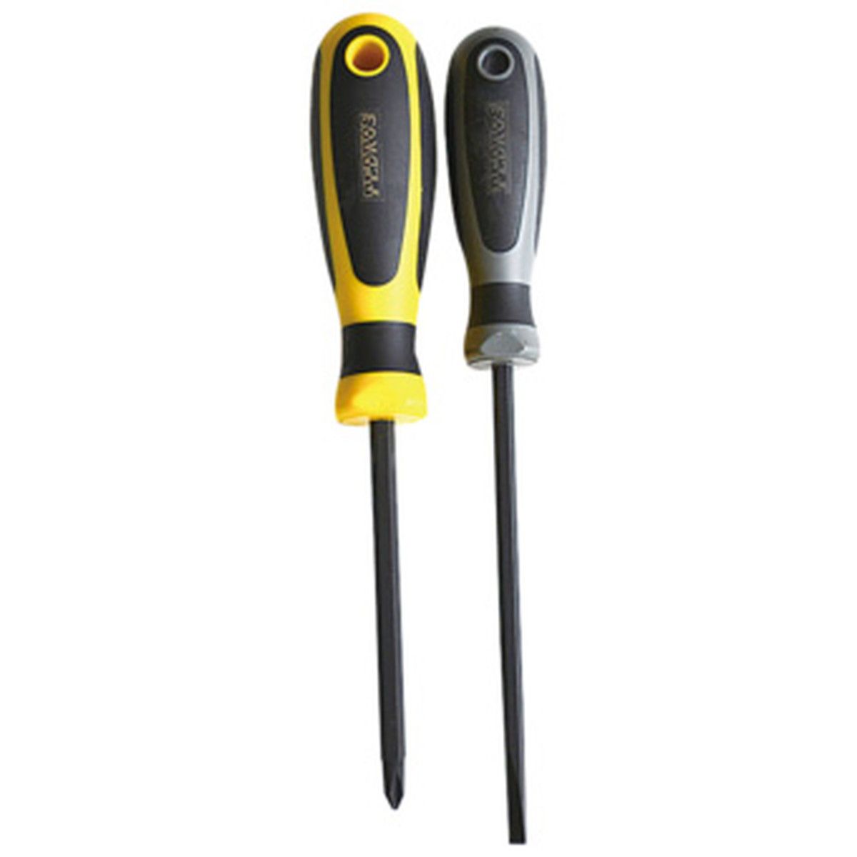 ●グリップ部に2種類の素材を使用。エルゴノミック形状で握りやすい。 ●熱処理された先端は高い強度と耐摩耗性。 ●バイクに最も良く使用される#2のプラスドライバーと5.5MMのマイナスドライバーの2本がセットになっています。