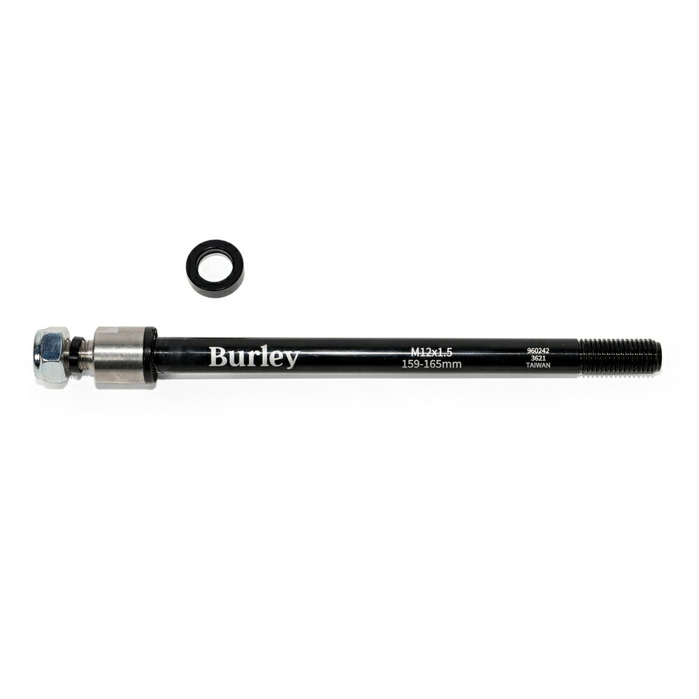 Burley バーレー トレーラー スルーアクスル 12×1.5 （軸長159-165mm） ブラック特徴バーレーのオプションパーツバーレースルーアクスルでネクストレベルアドベンチャーへの準備をしよう。この取り付け簡単なアダプターが、12m...