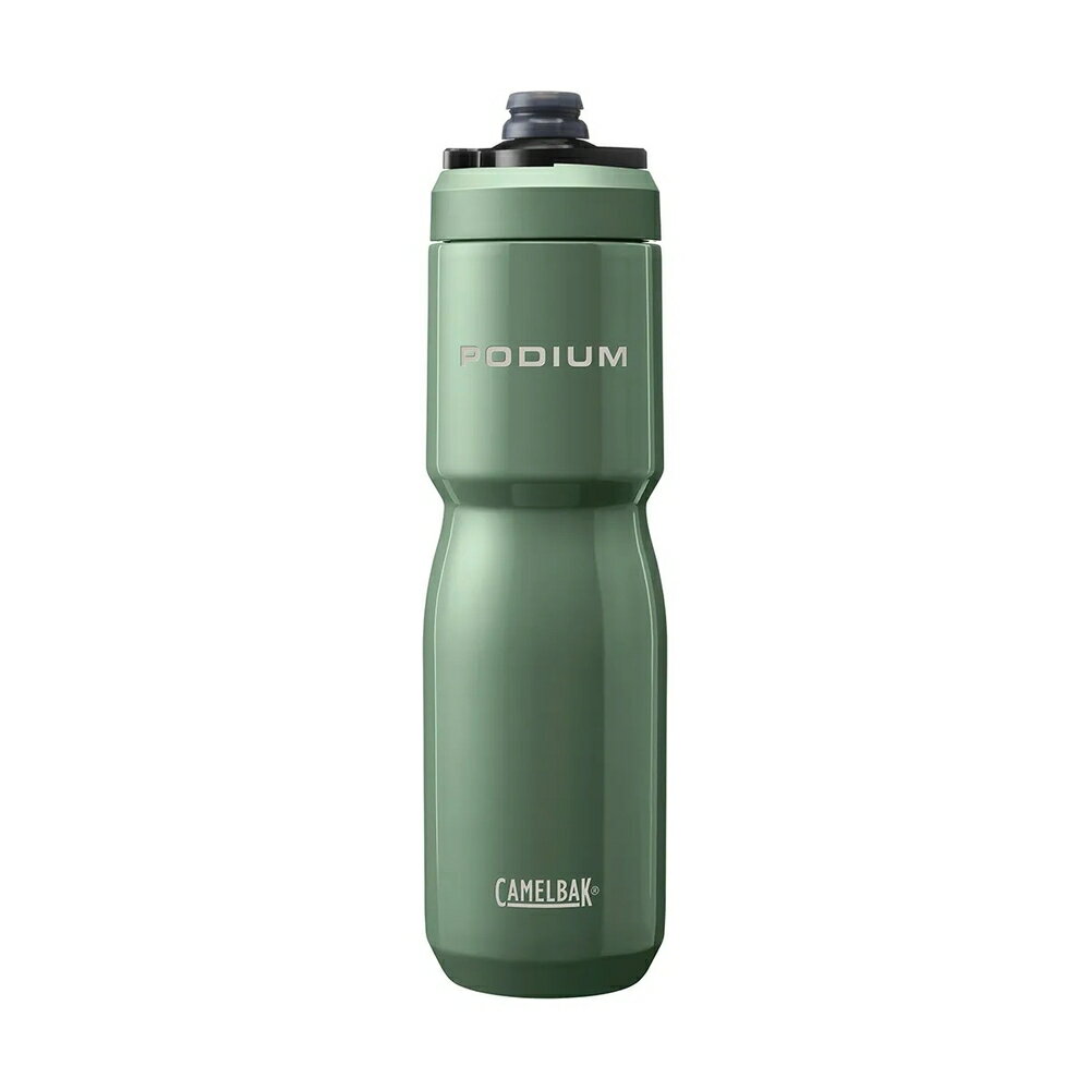 CAMELBAK キャメルバック ポディウム ステンレス 0.65L/22OZ モス特徴真空断熱二重構造ステンレス製ボトルの大容量版。650ml・真空断熱二重構造で極めて高い保冷力を実現。・ボトルを傾けるだけでサイクリストにとって絶妙な流量...