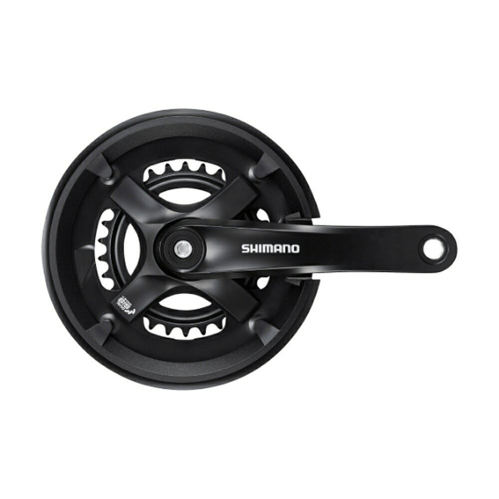 SHIMANO シマノ EFCTY5012C60CLB クランクセット FC-TY501-2 8/7スピード 170 mm 46-30T ブラック特徴SISシフティング採用により高精度なインデックスデュアルSISチェーンガード付/無タイプを...