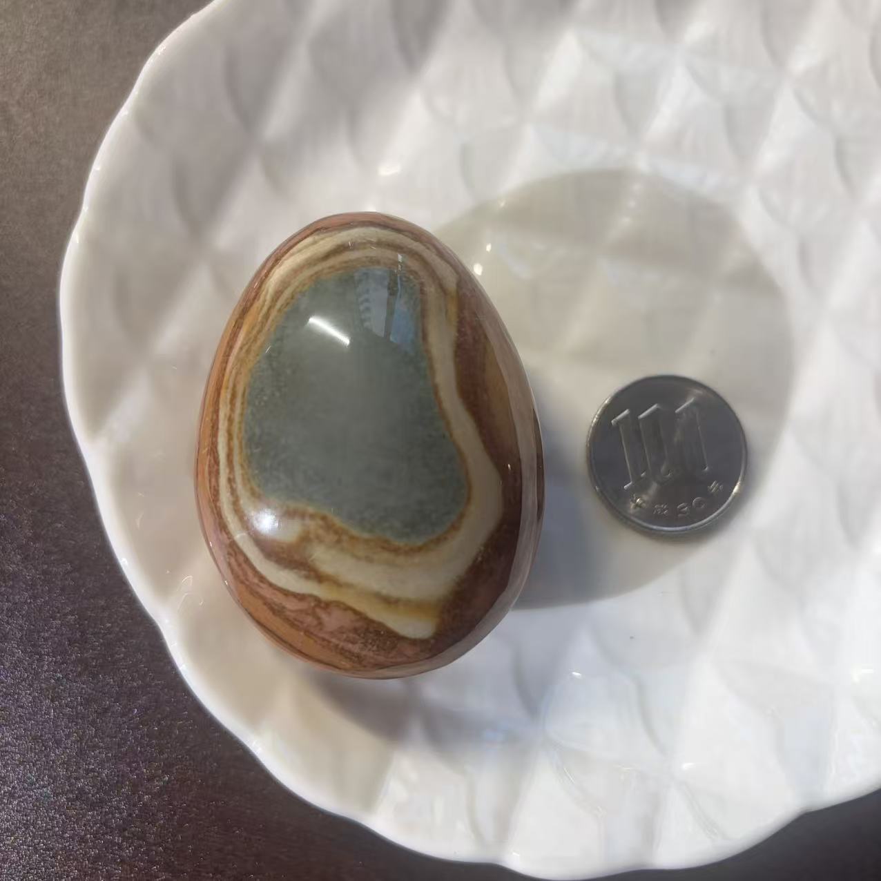 商品情報商品名天然石 オーシャンジャスパー 握り石 タンブル 置物サイズ約57×42.8×32.2mm(最大部)ご注意※天然物ですので多少のキズ、欠け、クラック、凹み、石目、インクルージョンなどある場合がございます。ご理解いただける方のみ、...