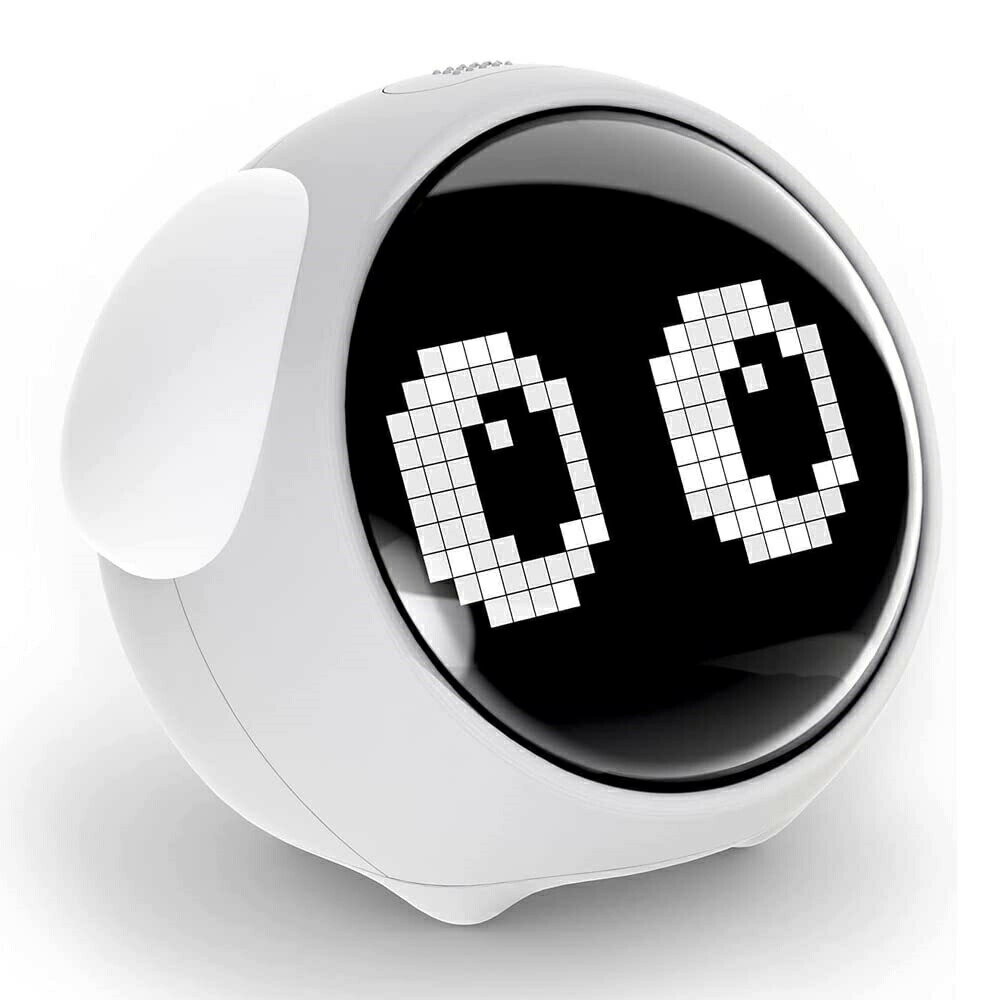 商品仕様 商品仕様 【可愛いな犬の形の絵文字目覚まし時計】 サイズ：11×10.5×9.3cm　重さ：約300g かわいい犬の形のモデリング、面白いダイナミックな表情表示の目覚まし時計です。この目覚まし時計が時間表示、アラーム(5種のアラー...