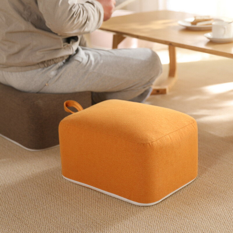 商品情報キーワードクッション座布団スツール40×30×30cmクッション厚い子供いす椅子極厚四角ローチェアふわふわデスクワークパソコンゲームチェアフットレスト座椅子　インテリア　北欧素材カバー：綿麻中身：EPE発砲ポリエチレンサイズ長さ40...