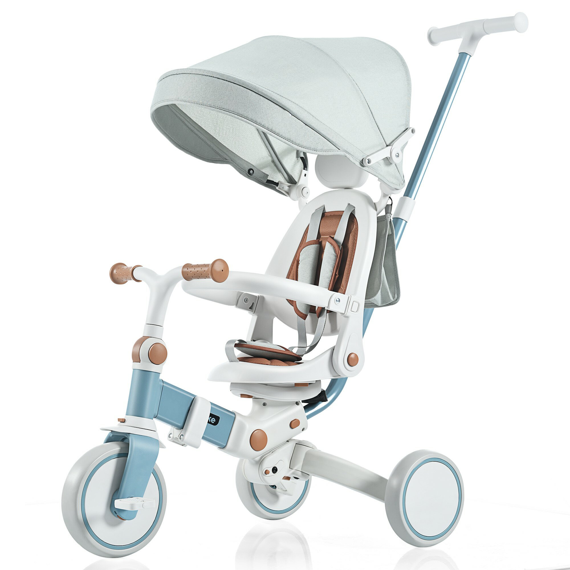 Product Features POINT 1.【お子様の成長に合わせて長く楽しめる】 対面向き：6〜12ヶ月 対面式で親子のコミュニケーションがアップできるし、赤ちゃんに十分な安心感も与えられます。 三輪車（押し棒&背もたれ&ベルト付き...