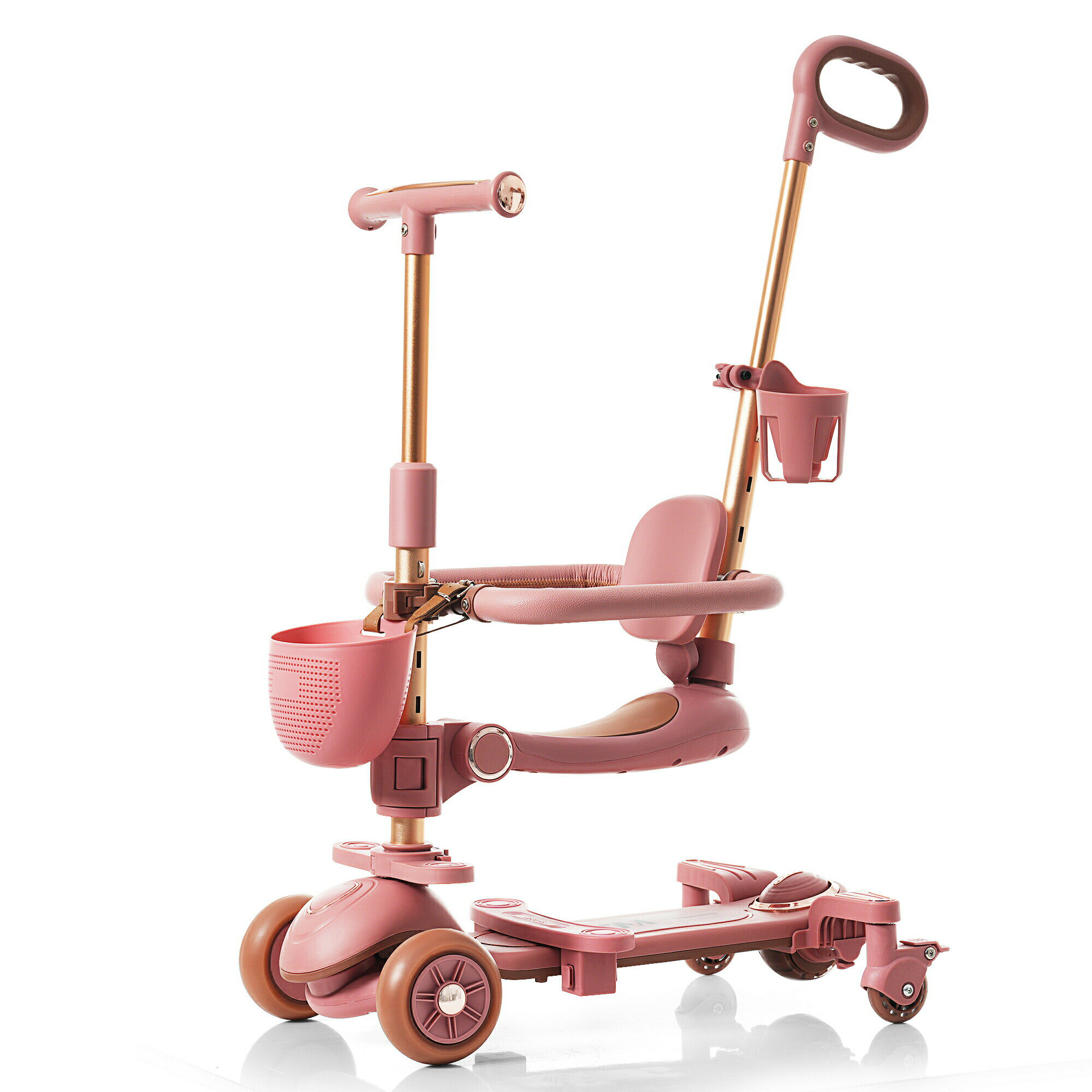 Product Features ●お子さまの成長に合わせて長く使える 三輪車（1歳~2歳）ガードレール付き（3歳~4歳）押し棒付き（5歳~6歳）シートモード（7歳~8歳）キックスクーターモード（9歳~10歳） ●組み立ては工具不要 ● 折...