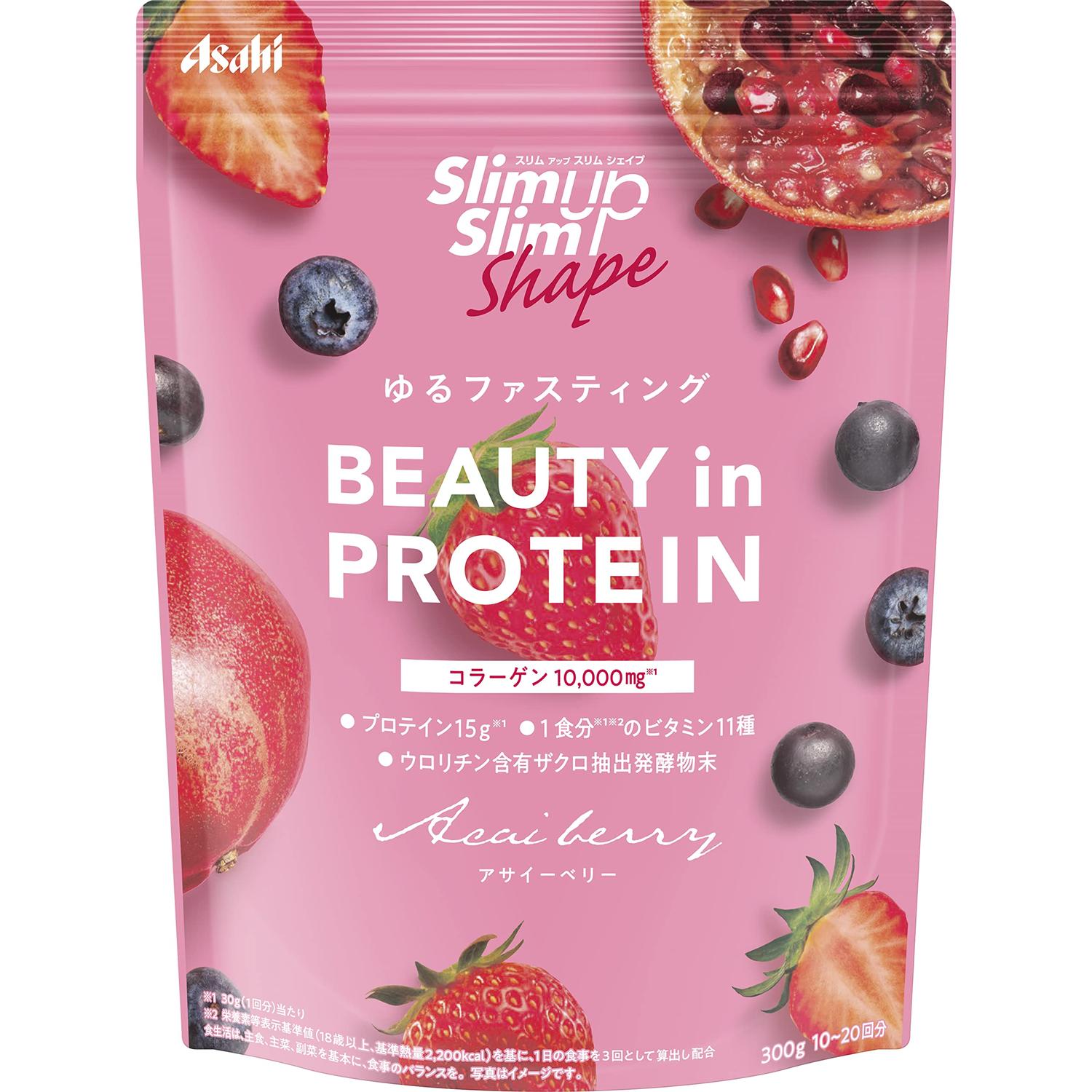 ■健康食品 ■日本 ■アサヒグループ食品株式会社 ■成分 豚コラーゲンペプチド（ゼラチンを含む）（ベルギー製造）、大豆蛋白、砂糖、水溶性食物繊維、酒粕末、ストロベリー果汁パウダー、ブルーベリー果汁パウダー、ザクロ果汁パウダー、アサイーエキス...