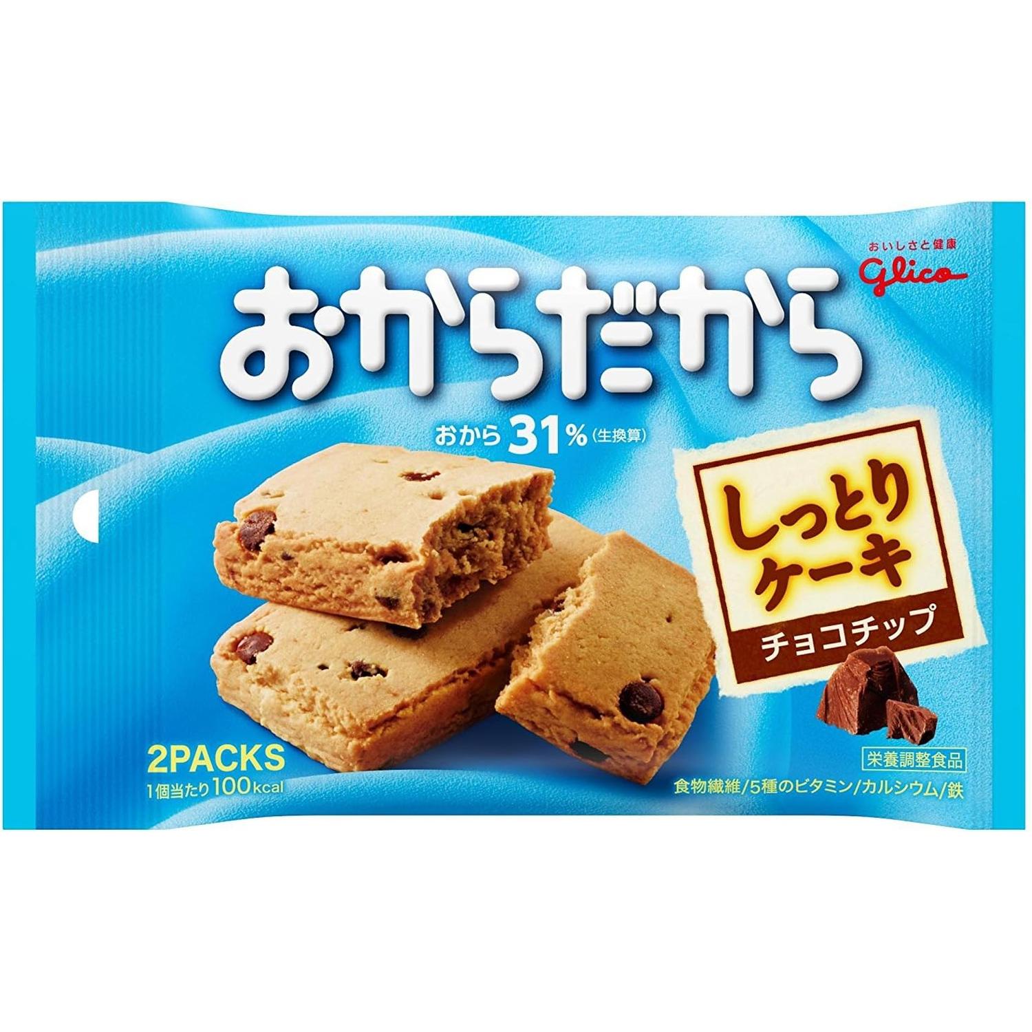 ■食品 ■日本 ■江崎グリコ株式会社 ■成分 ショートニング、小麦粉、砂糖、麦芽糖、乾燥おから、チョコチップ、鶏卵、水あめ、イヌリン、洋酒、食塩、加工デンプン、ソルビトール、炭酸Ca、乳化剤、ピロリン酸鉄、香料、膨脹剤、V.E、酸化防止剤（...