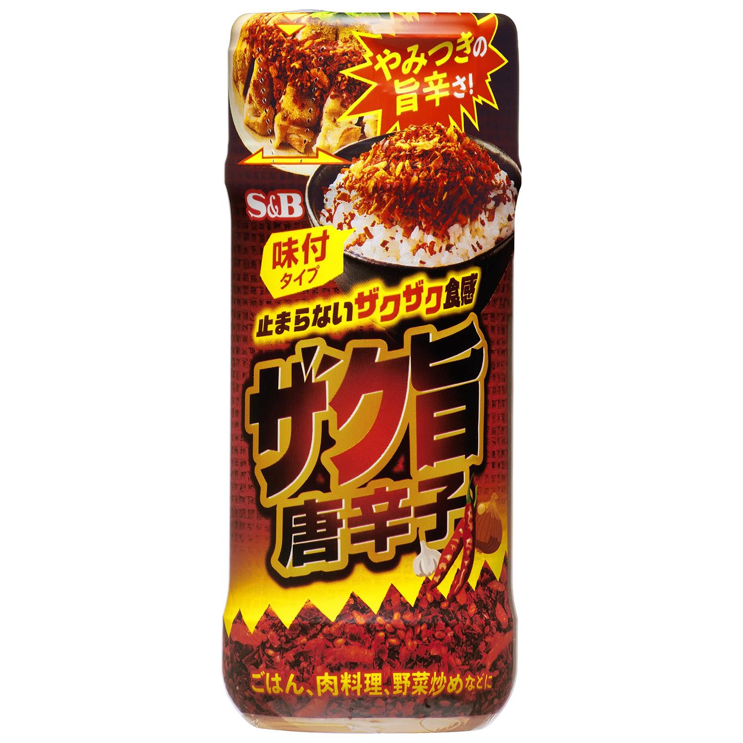■食品 ■日本 ■エスビー食品 ■成分 赤唐辛子（中国、インド）、フライドオニオン、いりごま、フライドガーリック、食塩、醤油加工品（食塩、砂糖、酵母エキスパウダー、オニオンパウダー、醤油、その他）、砂糖、オニオンエキスパウダー、香味油、パプ...