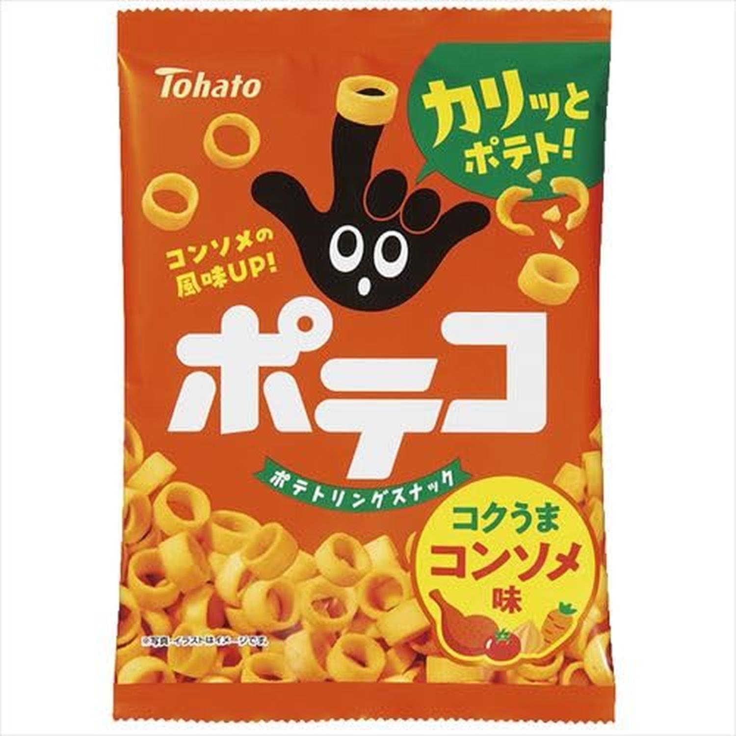 ■食品 ■日本 ■東ハト ■成分 乾燥ポテト（外国製造）、植物油脂、食塩、オニオンパウダー、酵母エキスパウダー、チキンエキスパウダー、ブドウ糖、粉末醤油、砂糖、ミルポアパウダー、香辛料、粉末ソース、粉末みそ、梅肉パウダー、粉末野菜調味料、ト...