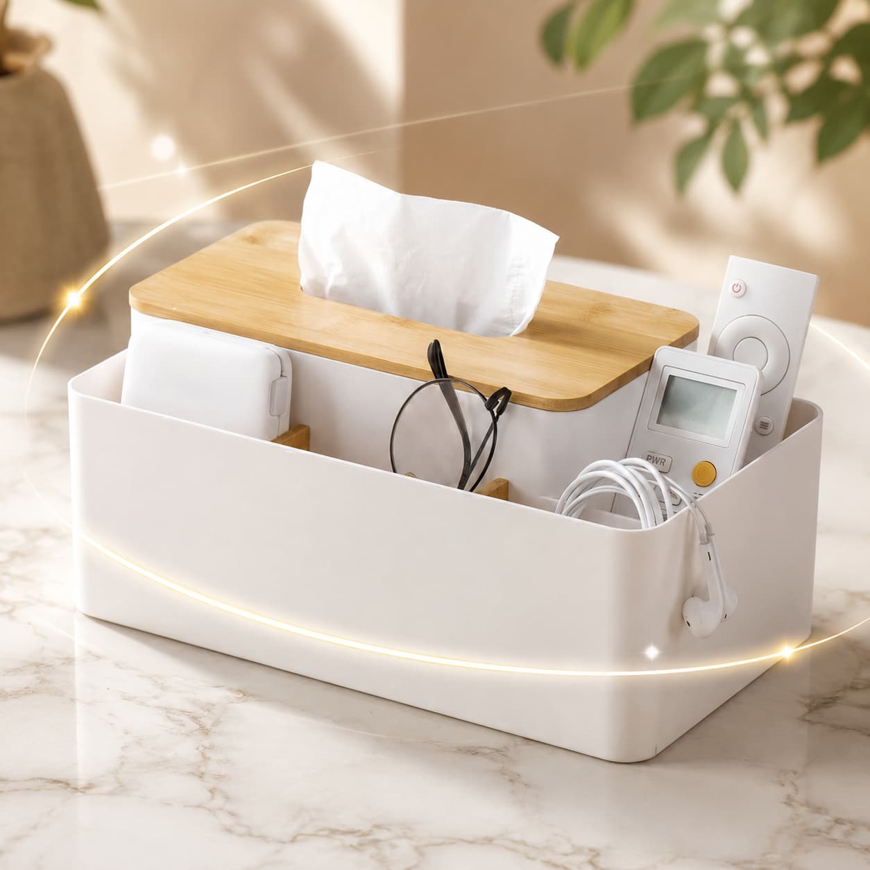 商品名:多機能ティッシュボックス全体サイズ:約26*15*12.2cmティッシュボックス:約21*11*12.2cmティッシュの取り出し口:約10*2.7cm素材:PS+竹生産国:中国ティッシュボックスだけではなく、リモコンやスマホなどの小...