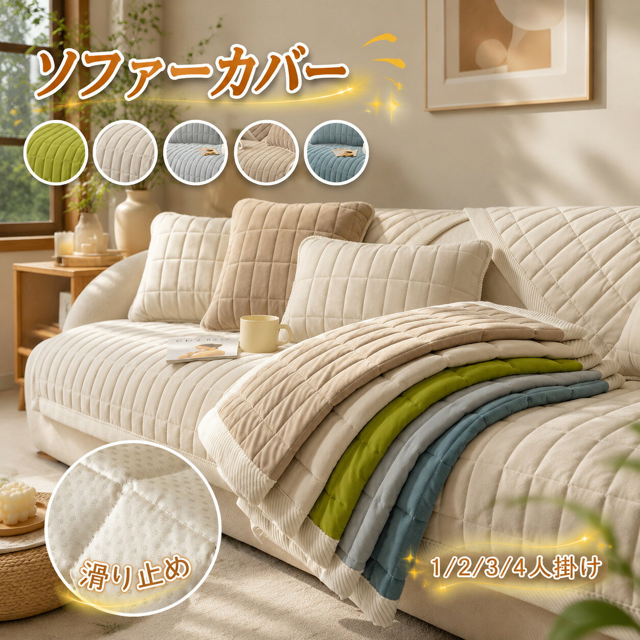 商品詳細 商品内容　ソファーカバー セパレート型 4人掛け 3人掛け 2人掛け 肘掛け 肘なし 　　 商品特徴ソファーカバー 三人掛け ソファカバー ペット ソファーパッド　パッド ソファーシーツ 犬用 猫用 滑り止め 椅子ソファーカバー ...