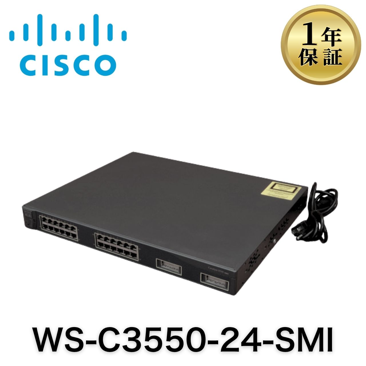 商品説明 商品名：WS-C3550-24-SMI WS-C3550-24-SMIは下記の状態品質でお届けいたします 清掃は丁寧に行っておりますので、主観ですがきれい目です 『動作試験』は初期化と全ポート通電チェックです 『本体日焼け』は【薄...