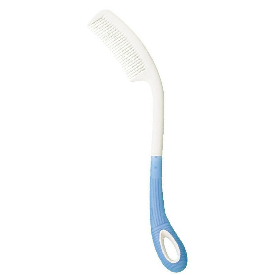 ■長さ　37．5cm ■素材　PP ■重さ　約90g手や腕の筋肉に余分なストレスをかけないように。 計算され設計されています。先端部分は、頭の形に そってカーブさせたデザインで、柄の部分を身体の近く 持ったまま髪をとかせます。