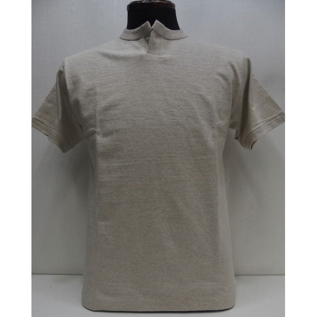 WAREHOUSE(ウエアハウス)Original Tee [Lot.4082/1-Button Henry Neck-Oatmeal] WHTS-20su027rs-Oatmeal　半袖Tシャツ ■「吊り編み機より希少」といわれる旧式のロ...