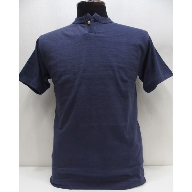WAREHOUSE(ウエアハウス)Original Tee [Lot.4082/1-Button Henry Neck-Nascon Navy] WHTS-20su027rs-Nascon　半袖Tシャツ ■「吊り編み機より希少」といわれる旧...
