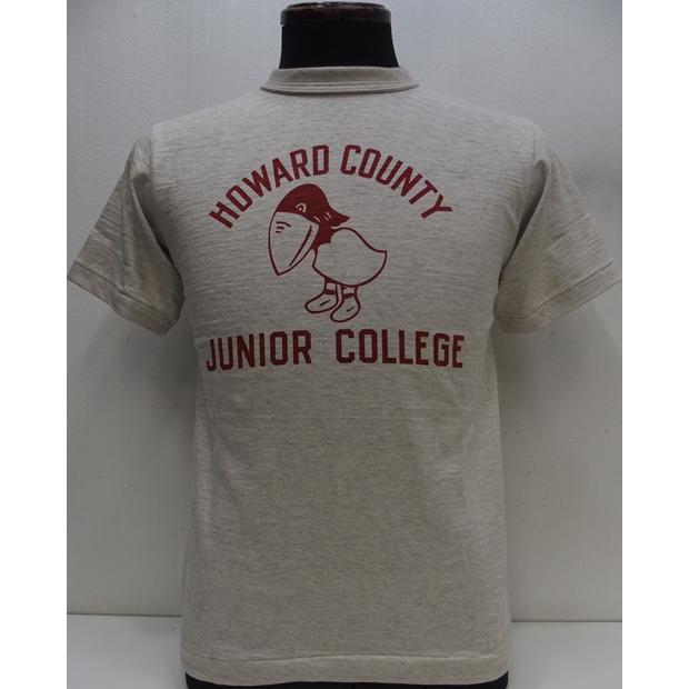 WAREHOUSE(ウエアハウス)[Lot.4601 HOWARD COUNTY/Oatmeal] WHTS-26ss4601-HOWARD-Oatmeal　半袖Tシャツ ■「吊り編み機より希少」といわれる旧式のローゲージ編み機で編まれた「...