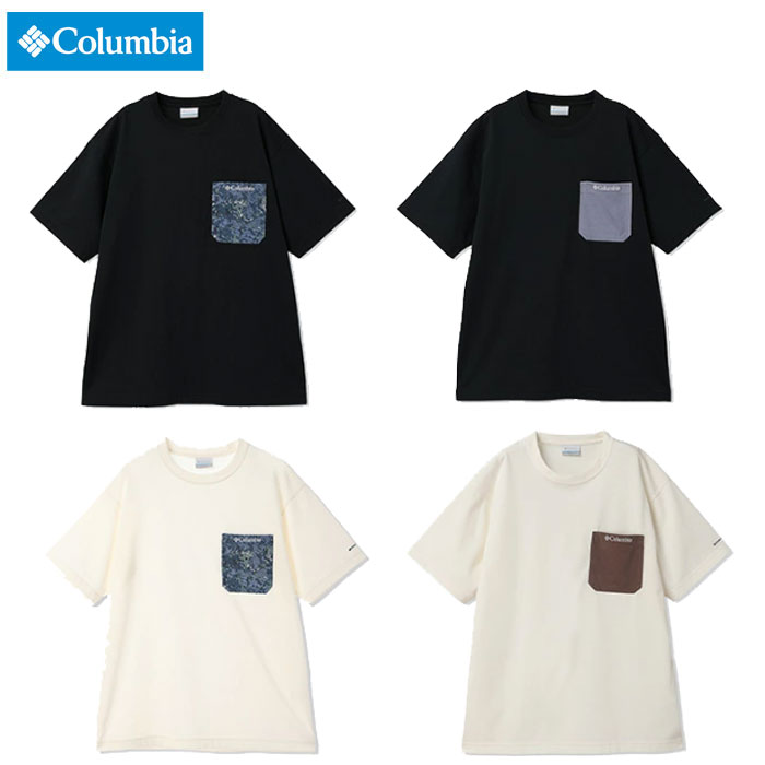 即納 2026SS 新作 コロンビア Columbia 半袖 ショートスリーブ トップス ポケット Tシャツ シンプル ブラック ホワイト 日本正規品取扱店 シーズン限定モデル 送料無料 商品説明胸元にはボディと異なるカラーのポケットをあし...