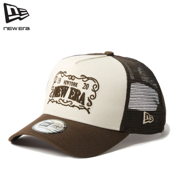即納 2026SS 新作 日本正規品 送料無料 ニューエラ NEW ERA® New Era® 9FORTY メッシュキャップ 帽子 A-Frame トラッカー Frame Logo フレームロゴ ストーン/ウォルナット 日本正規品取扱店 ...