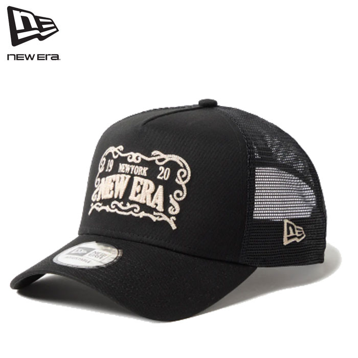 即納 2026SS 新作 日本正規品 送料無料 ニューエラ NEW ERA® New Era® 9FORTY メッシュキャップ 帽子 A-Frame トラッカー Frame Logo フレームロゴ ブラック 日本正規品取扱店 シーズン限定モ...