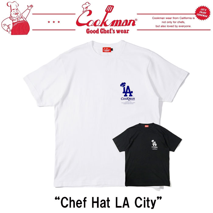 25SS 新作 即納 クックマン COOKMAN Tシャツ Chef Hat LA City 231-51054 お得なクーポン発行中 日本正規品 送料無料 アメリカ西海岸の料理人仲間が集まり話しました。「僕らが普段キッチンで着用しているシ...