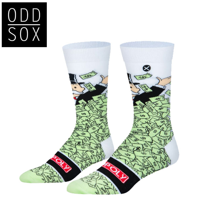 送料無料 即納 メンズ ODD SOX オッドソックス 靴下 MONOPOLY WINDFALL LARGE FEET ラージ フィート 日本正規取扱店舗 キャラクター 派手 可愛い ニューヨーク発のソックスブランド「ODD SOX」45%...