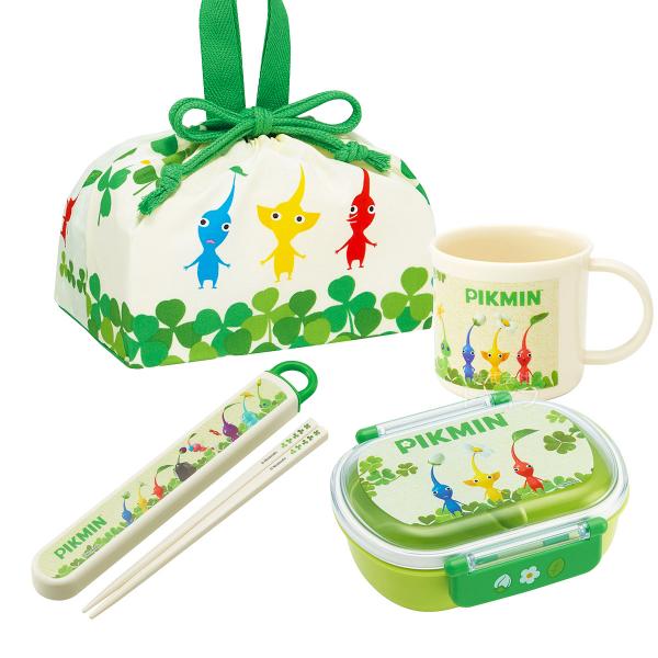ピクミンの楽しいお弁当セットです！これでお弁当グッズがひと通り揃います♪ 小判型のお弁当箱は洗いやすくて人気の商品です。容量も360mlでちょうどいい！単品で揃えるよりもお買得なセットをこの機会に是非どうぞ！セット内容お弁当箱×1箸＆箸箱×...
