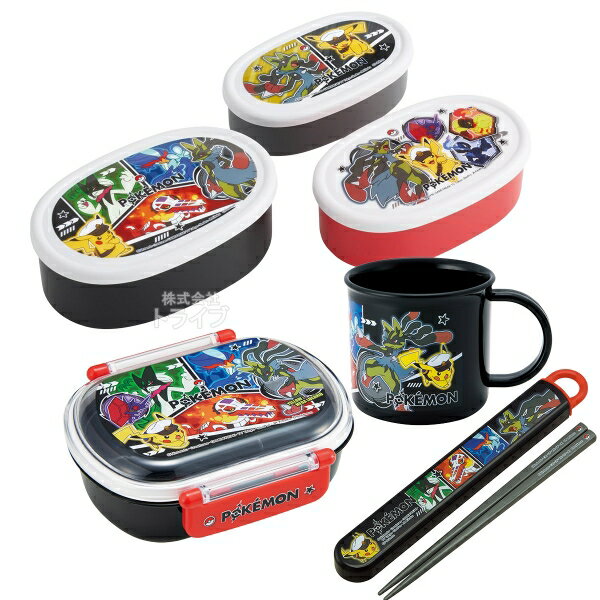 ポケットモンスターの楽しいお弁当セットです！これでお弁当グッズがひと通り揃います♪ 小判型のお弁当箱は洗いやすくて人気の商品です。容量も360mlでちょうどいい！単品で揃えるよりもお買得なセットをこの機会に是非どうぞ！セット内容お弁当箱×1...