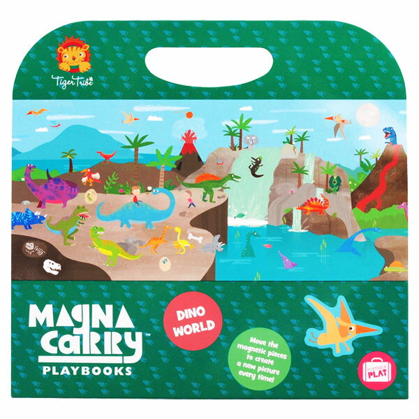 Magna CarryDino World恐竜や自然のパーツで、貼って遊べるマグネットシートです。2段階に開いて、広い草原が現れます。 マグネットなので繰り返し遊べ応用力を育み、お話を作ったり、ごっこ遊びをして想像力や感受性を高めてくれます...