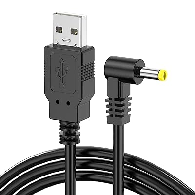 PSP用 充電器 USB to DC4.0/1.7mm 2本 急速充電ケーブル PSP-1000 PSP-2000 PSP-3000対応 パナソニックビデオカメラ カーナビゴリラ Gorilla用 1m L型 電源コード 断線防止 高耐久ブ...