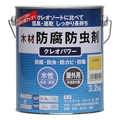クレオパワー クリヤー 3.2kg 800503ブランド色クリヤーモデル800503商品説明【商品概要】カラー:クリヤー容量:3.2kg塗り面積(2回塗り):18～26m2(たたみ11～16枚分)乾燥時間(20℃):約2時間【商品説明】【商...