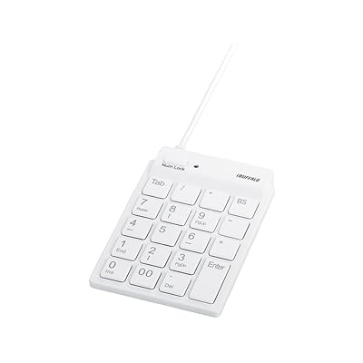 BUFFALO 有線スリムテンキーボード ハブ付き ホワイト BSTKH08WHブランド色ホワイトモデルBSTKH08WH商品説明【商品概要】●機能とデザインを兼ね備えたテンキー■対応機種:USBインターフェースを標準搭載したWindows...
