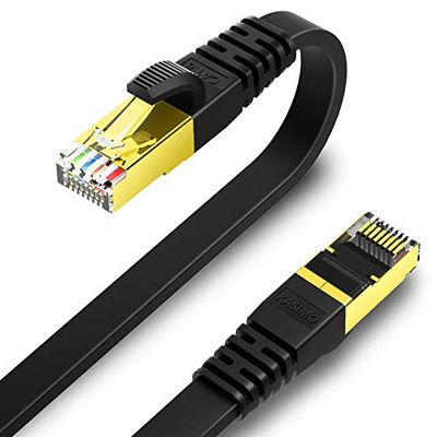商品情報商品の説明主な仕様 【40Gbps超高速光通信】LANケーブルCAT8は5G高速通信に最適な次世代40ギガビットイーサネットの「40GBASE-T」に対応したカテゴリ-8対応のフラットLANケーブルです。伝送速度は最大40Gbps、...