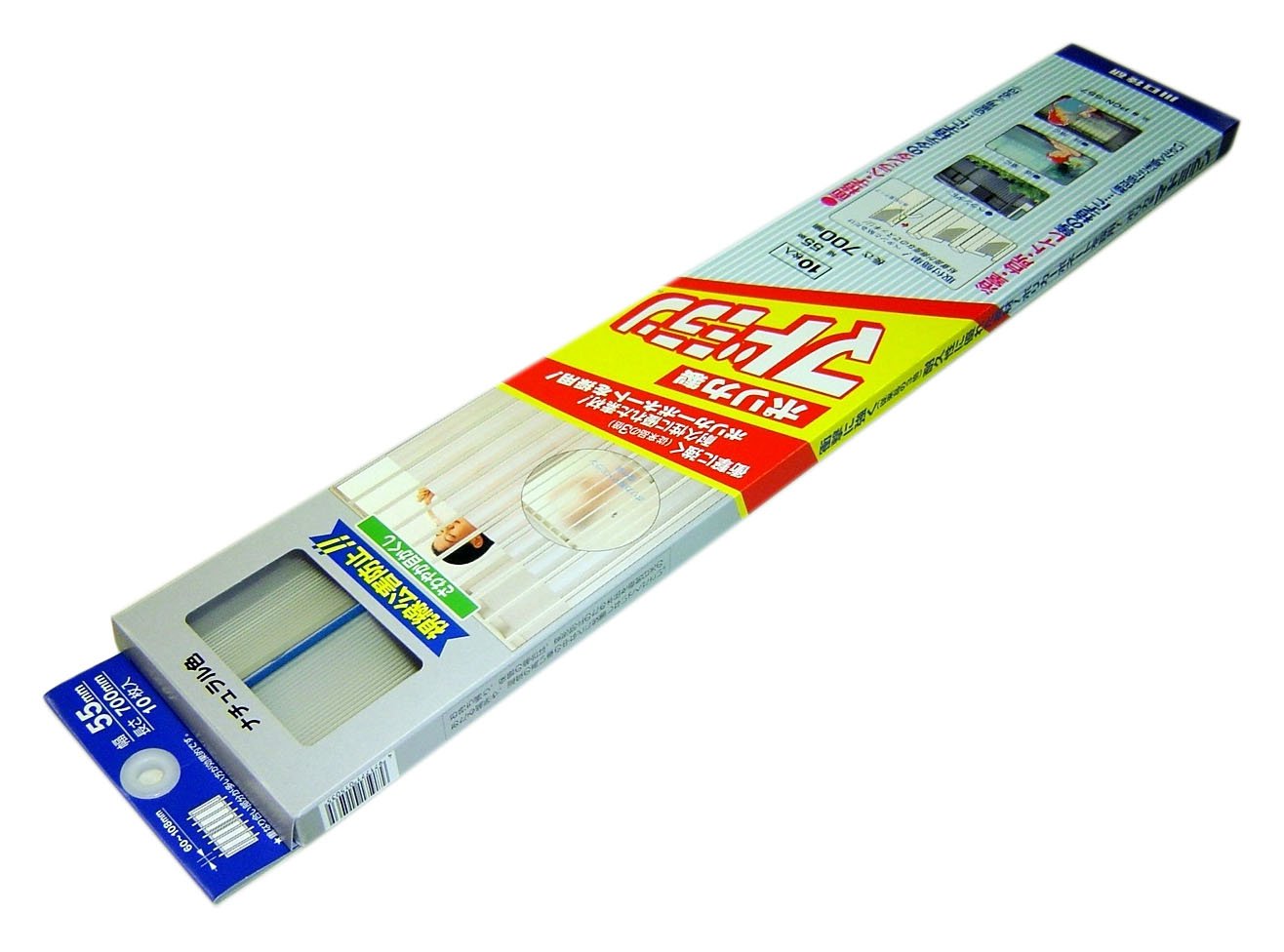 商品情報商品の説明説明 さわやかにプライバシーを守る面格子用の目かくし材。 粘着面が側面のため、スッキリ。格子棒に貼るだけの簡単取付。 サイズも豊富で、長さも自由に切断できるため便利。 外からの風もスイスイ目かくし効果は抜群。主な仕様 カラ...