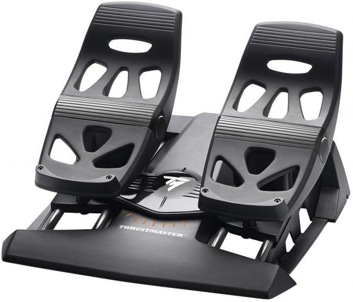 主な特徴 Thrustmasterフライトラダーペダル：あらゆるユーザーに適合し、PC向け市販ジョイスティックすべてに対応 S.M.A.R.Tスライドレールシステム採用により、滑らかで精確なステアリングを実現 大型差動ブレーキペダル（25c...