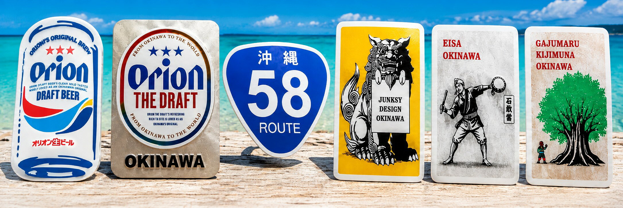 【沖縄限定品です！】 冷蔵庫やキッチンパネル、レンジフード、キッチンワゴンにメモを留めたり、家具や壁面をカラフルにリメイクしたり、また、ホワイトボードにペタっと情報整理に活用でき、沖縄らしいデザインが彩りを添えます。 沖縄の風景や文化を感じ...