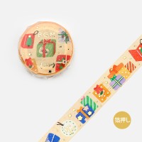 【商品詳細】 メーカー：BGM テーマ：Xmas（クリスマス） デザイン：リボン付きのギフトボックスやオーナメント、星が並ぶ可愛いデザイン 特徴：金箔押し加工がキラキラと光って豪華 用途：手帳・ラッピング・カード・スクラップブックなどに最適...