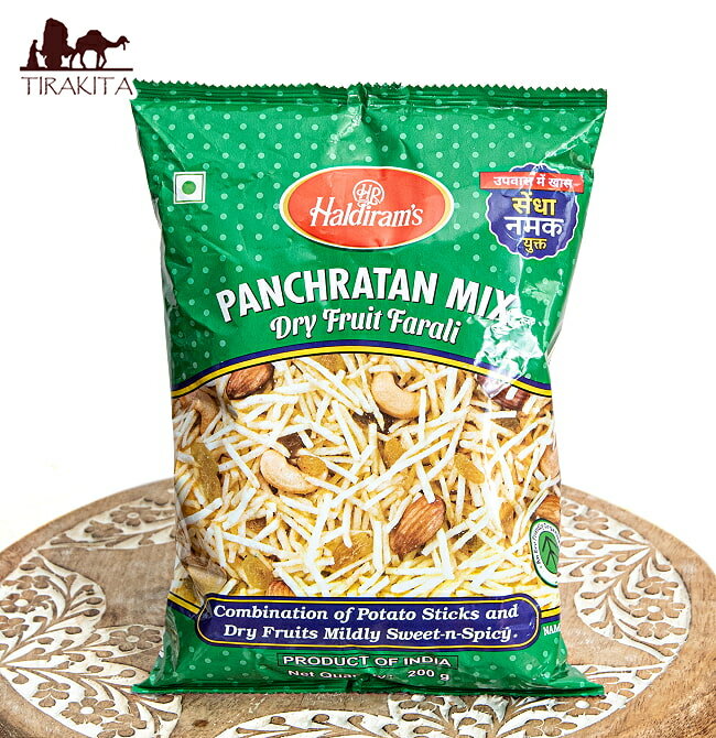 ■パンチラタン・ミクスチャー カリカリ食感の5種ミックス - 200g Haldiram's Panchratan Mixture の詳細 原材料・成分じゃがいも、食用植物油脂、アーモンド、砂糖、レーズン、カシューナッツ、カレーリーフ、ごま...