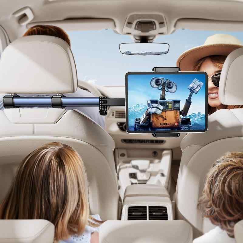 2026新型・業界最長伸縮アームTRYONE タブレット ホルダー 後部座席 車載ホルダー ヘッドレストホルダー 後席 真ん中 伸縮アームスタンド スマホ ホルダー 車載タブレットホルダー バー🚗業界最長二軸伸縮アーム・後部...