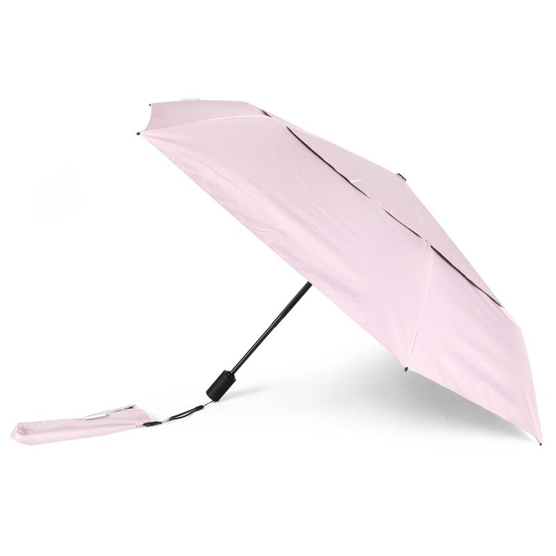 Deepinlife日傘折りおりたたみ晴雨兼用uvカット100遮光折り畳み軽量レディース完全遮光，日傘 コンパクトuvカット紫外線遮断耐風撥水携帯便利 - 265g安全式設計：日傘を収める時に少しずつ圧縮することができ、力の弱い女の子は傘を...