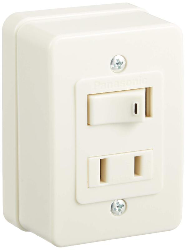 コンセント付タンブラスイッチ ハイ角連用 WS3901W巻締端子式スイッチ10A 300Vコンセント 15A 125V発売日:2000年7月21日