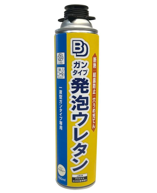 ボンド商事 (BI) BD発泡ウレタン ガンシステム専用一液型 750ml断熱・結露防止・穴うめ充てん