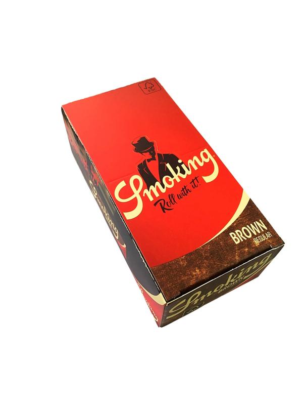[箱買い商品] smoking(スモーキング)ブラウン シングル(70mm)ペーパー 60枚入り 1箱(50個入り)
