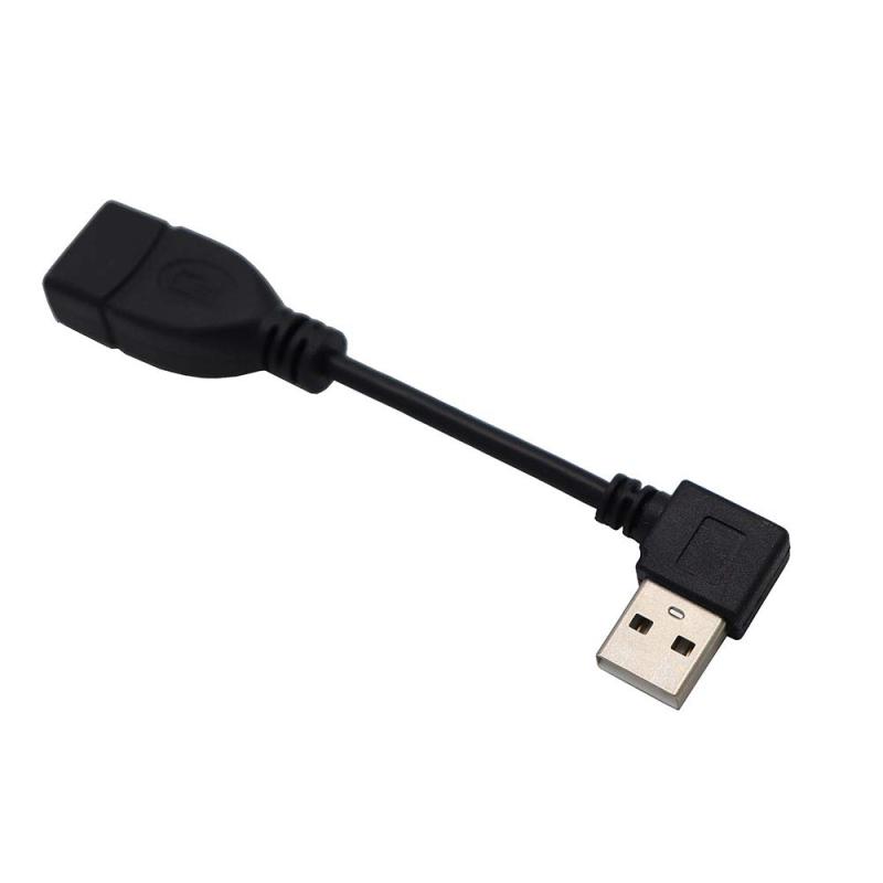 USB2.0 延長ケーブル 左右90°L型 Aオス to Aメス 金メッキコネクタ付き 高速 480Mbpsのデータ転送同期リード