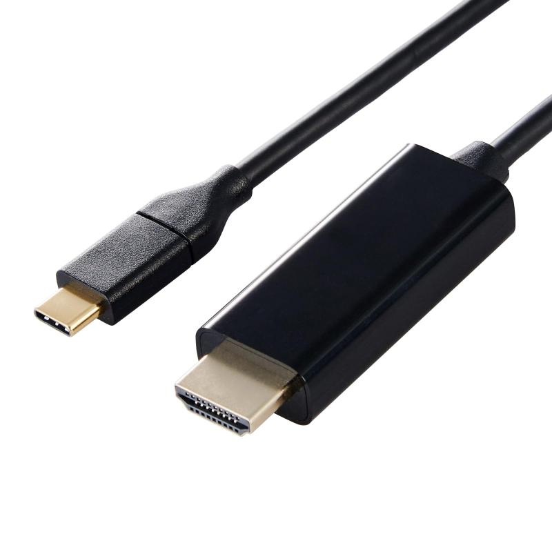 エレコム エレコム usb c - DMI 変換ケーブル 4K/60z マルチディスプレイ ミラーリング iPhone/Google Pixel/Xperia/Galaxy/iPad/Sface などに対応 ブラック