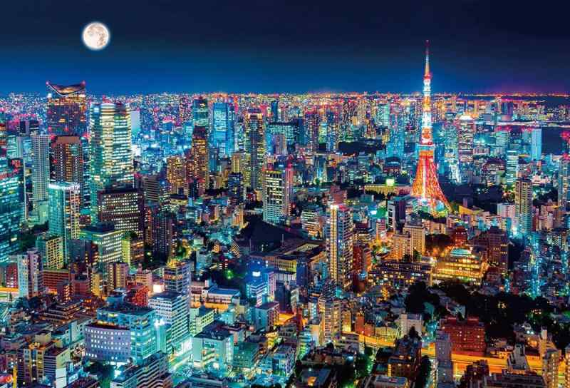 ビバリー(BEVERLY) 日本製ビバリー 300ピースジグソーパズル 東京夜景(26×38cm)300-015美しい日本に出会うジグソーパズルで旅気分高層ビルの光で美しく輝く東京タワーと東京湾を望む都会の夜景従来インキより一層鮮やかな色調...