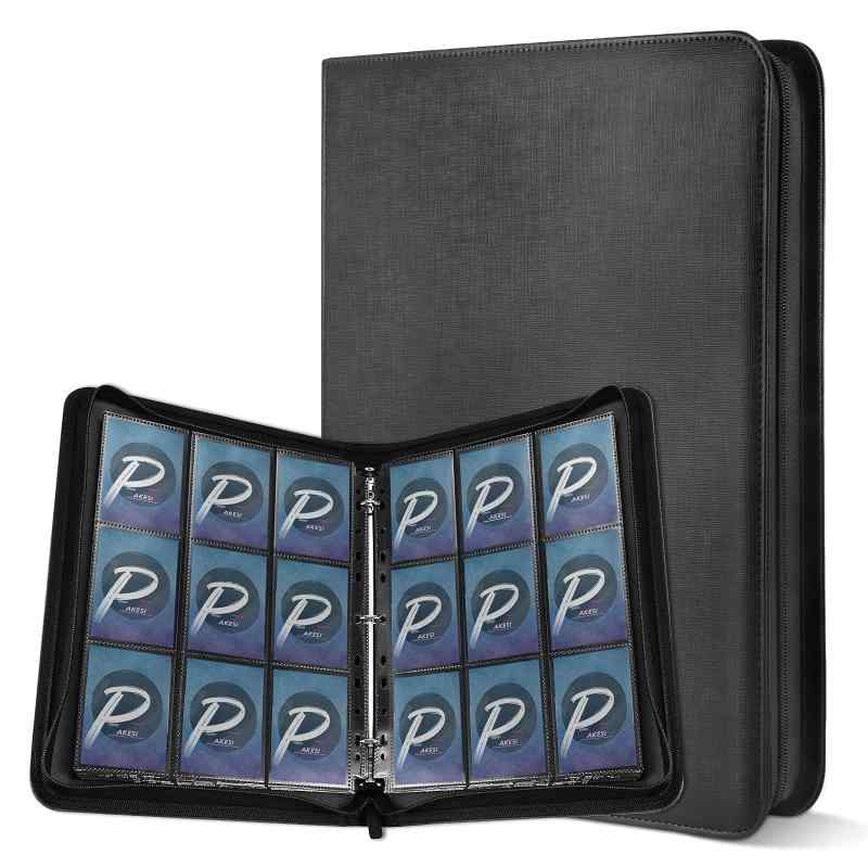 スターカードカードファイル9ポケット25の内側のリーフレット450枚収納 PU皮套 カードシートスターカードと他のカードを集める スターカード コレクションファイル
